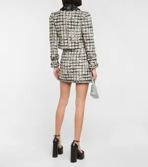 LoveShackFancy Nate Tweed Miniskirt