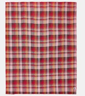 Etro Paisley And Checked Wool Throw
