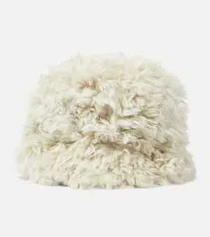 Goldbergh Faux Fur Bucket Hat - Neutrals