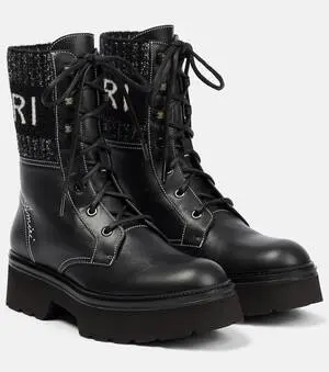Amiri Leather Lace-up Boots