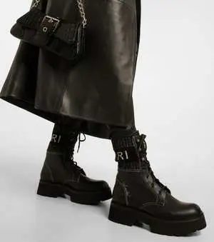 Amiri Leather Lace-up Boots