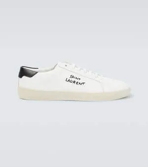 Saint Laurent Court Classic Sl/06 Leather Sneakers