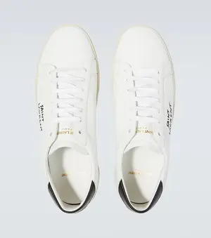 Saint Laurent Court Classic Sl/06 Leather Sneakers