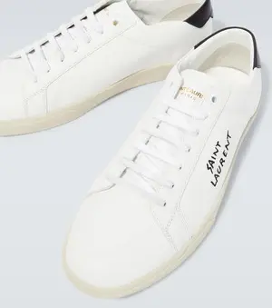 Saint Laurent Court Classic Sl/06 Leather Sneakers