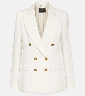 Etro Double-breasted Blazer - White