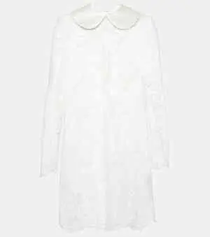 Dolce & Gabbana Lace And Satin Mini Dress