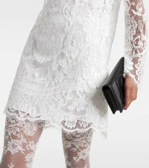 Dolce & Gabbana Lace And Satin Mini Dress