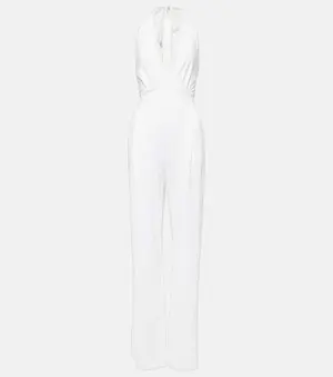 Max Mara Nice Halterneck Jumpsuit - White