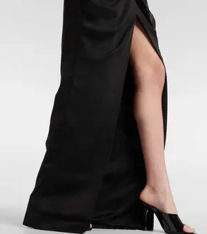 RASARIO Floral-applique Chiffon Gown