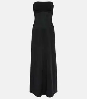 FRAME Tube Knitted Maxi Dress - Black
