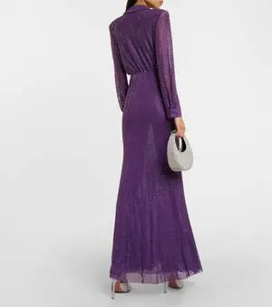 SELF-PORTRAIT Embellished Maxi Dress