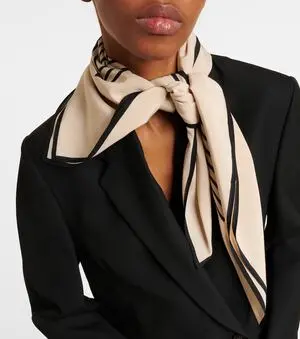 TOTEME Monogram Silk Scarf