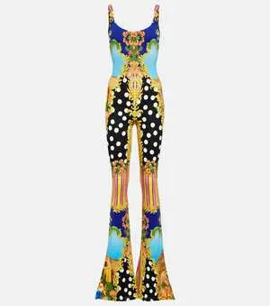 Versace Medusa Palm Springs Flared Jumpsuit - Multicoloured