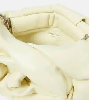 Burberry Rose Gathered Leather Clutch