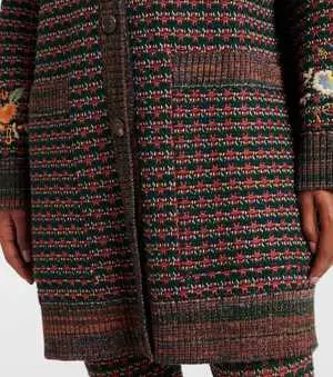 Etro Embroidered Wool-blend Coat