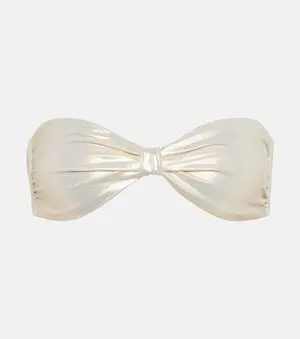 Melissa Odabash Stockholm Bandeau Bikini Top - Gold