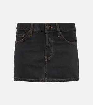 Wardrobe.NYC Denim Mini Skirt