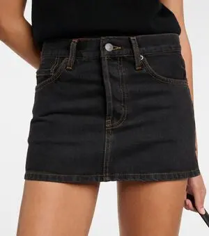 Wardrobe.NYC Denim Mini Skirt