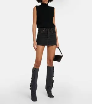 Wardrobe.NYC Denim Mini Skirt