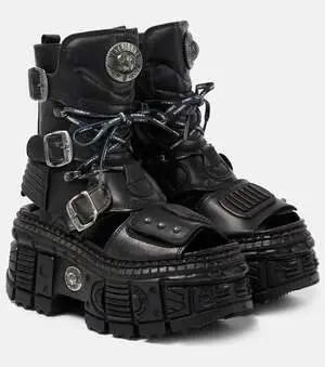 Vetements Leather Platform Boots