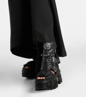 Vetements Leather Platform Boots
