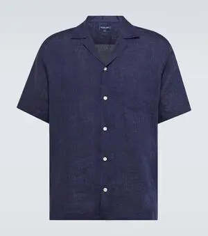 Frescobol Carioca Angelo Linen Shirt - Blue