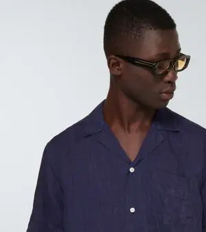 Frescobol Carioca Angelo Linen Shirt - Blue