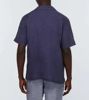 Frescobol Carioca Angelo Linen Shirt - Blue