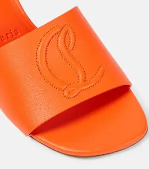 CHRISTIAN LOUBOUTIN So Cl 55 Embossed Leather Mules