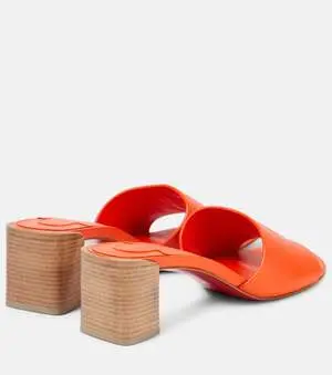 CHRISTIAN LOUBOUTIN So Cl 55 Embossed Leather Mules
