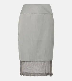 JACQUES WEI Midi Skirt