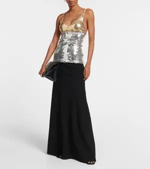 Victoria Beckham Sequined Top