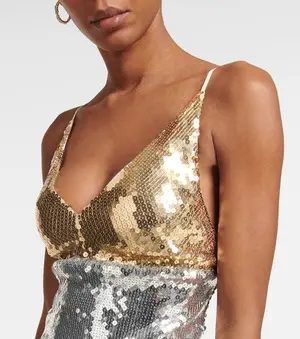 Victoria Beckham Sequined Top