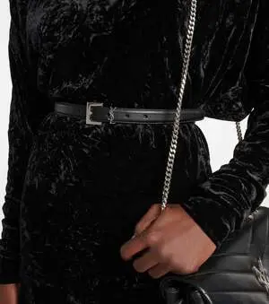 Saint Laurent Cassandre 20 Leather Belt