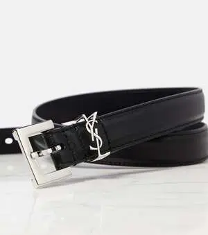 Saint Laurent Cassandre 20 Leather Belt
