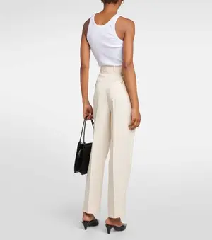 TOTEME Pleated Straight Trousers