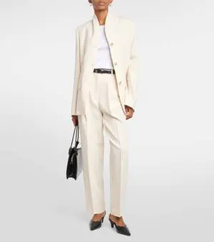 TOTEME Pleated Straight Trousers