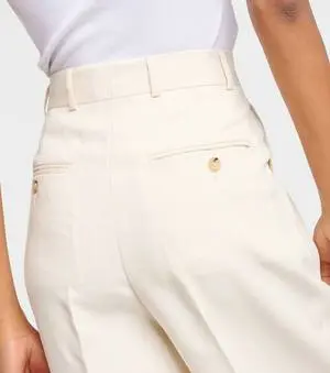 TOTEME Pleated Straight Trousers