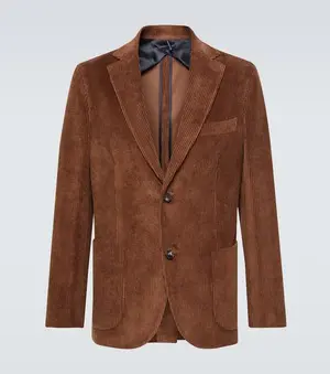 SLOWEAR Incotex Cotton Corduroy Blazer - Brown