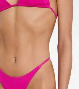LOUISA BALLOU Low-rise Bikini Bottoms - Pink