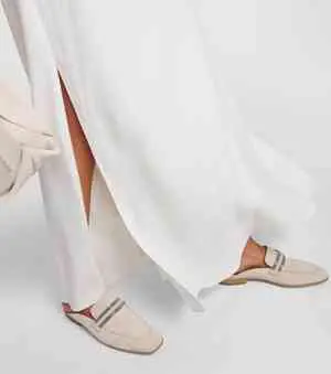 Brunello Cucinelli Twill Maxi Skirt - Neutrals