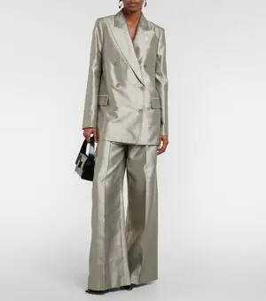 JOSEPH Chapone Metallic Oversized Blazer