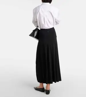 TOTEME Jersey Maxi Skirt - Black