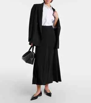 TOTEME Jersey Maxi Skirt - Black