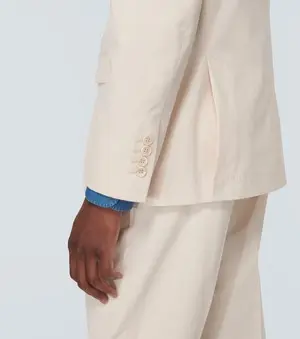 Brunello Cucinelli Cotton And Cashmere-blend Suit - Beige