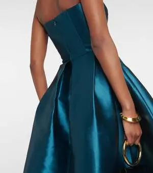 Alex Perry Strapless Faille Midi Dress