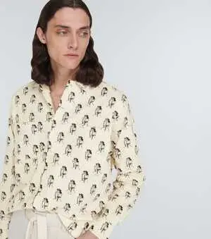 BODE Jumping Jockey Printed Cotton Shirt