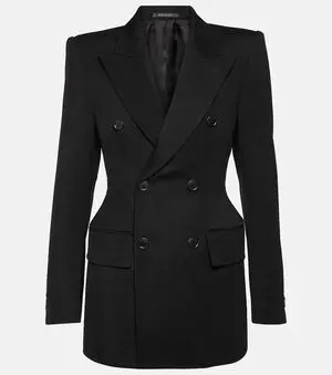 Balenciaga Hourglass Wool Blazer