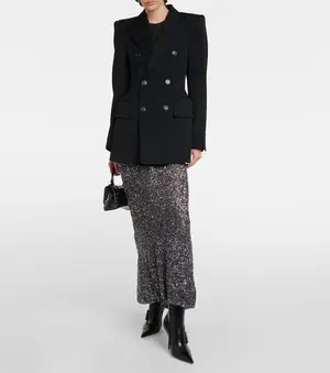 Balenciaga Hourglass Wool Blazer