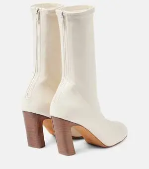 Khaite Apollo Leather Ankle Boots